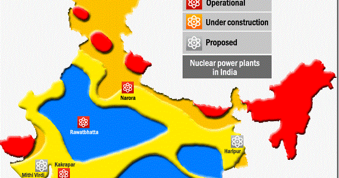 India’s Nuclear Plants And Seismic Zones | Sinlung